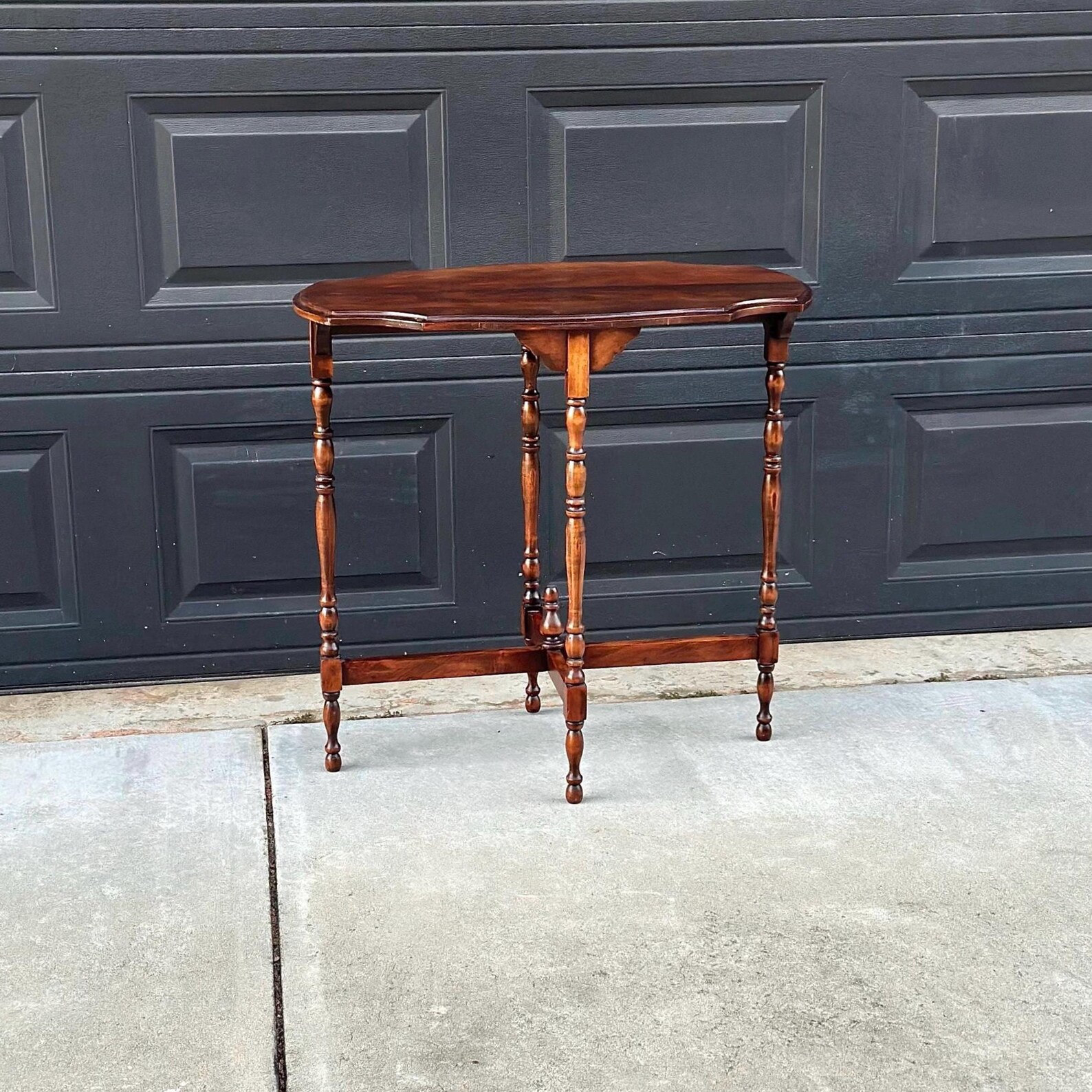 Antique Early 1900's Solid Wood Spindle Leg Foyer Entry Table - Etsy
