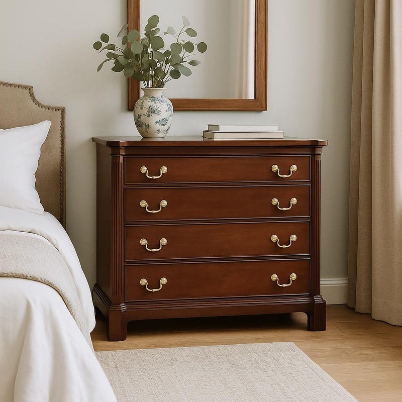 English Mahogany Chest - Etsy