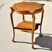 Vintage Solid Cherry Wood Tall French Accent Table - Etsy