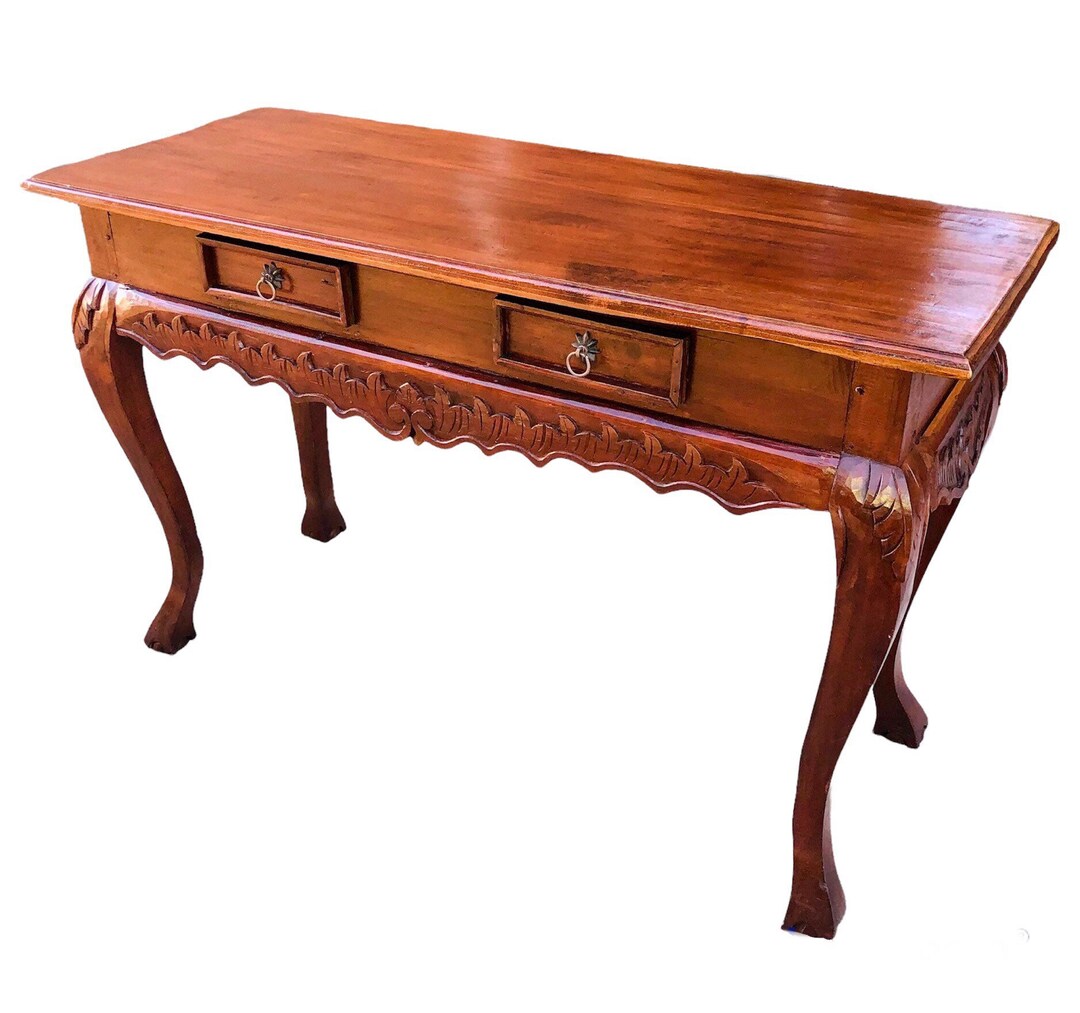 Unique Antique 1800s Hand Carved Eclectic Console Table - Etsy