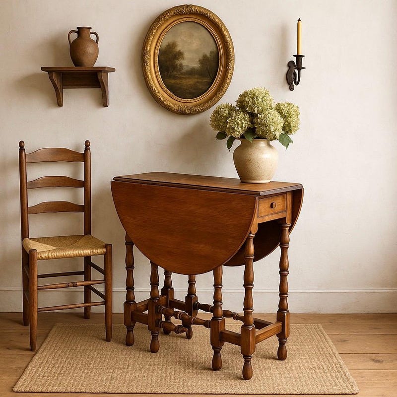 Drop Leaf Narrow Tables - Etsy