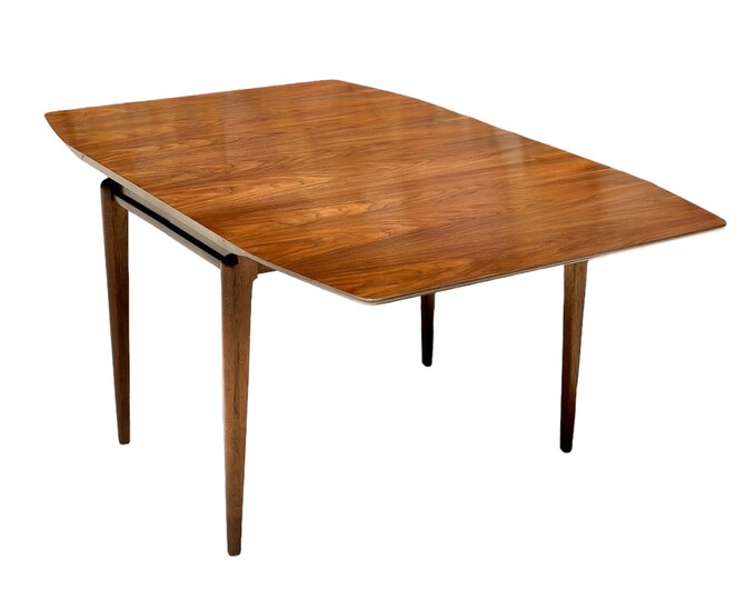 Vintage Danish Walnut Drop Leaf Dining Table - Etsy