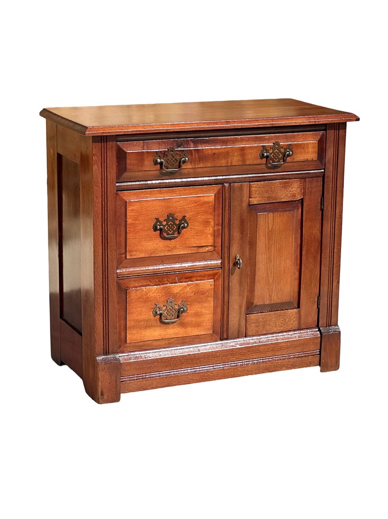 Antique Solid Maple Entryway Chest - Etsy