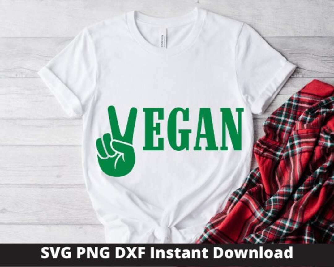 Vegan SVG, Vegan Peace Sign, Vegan Digital Download, Commercial Use Svg ...
