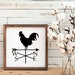 Rooster Weathervane SVG PNG PDF Dxf Eps, Weathercock Silhouette Svg ...