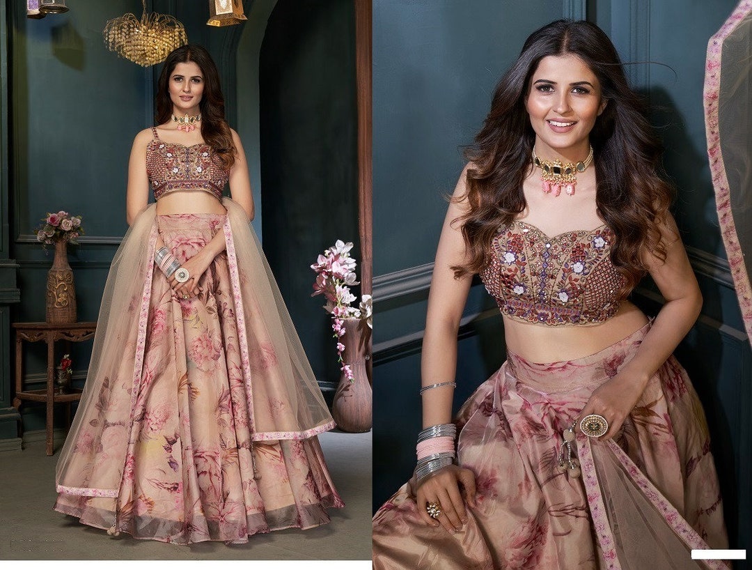 Ritu Kumar Designer Lehenga Choli With High Quality Sequence Embroidery ...