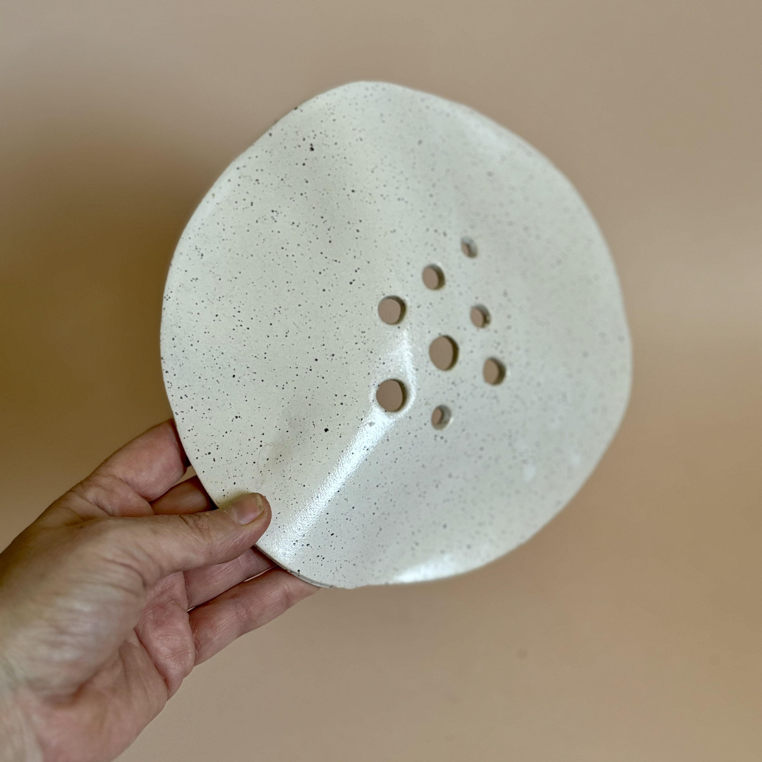 Handmade Ceramic Wavy Flower Frog, Ikebana, Flower Vase, Minimalist ...