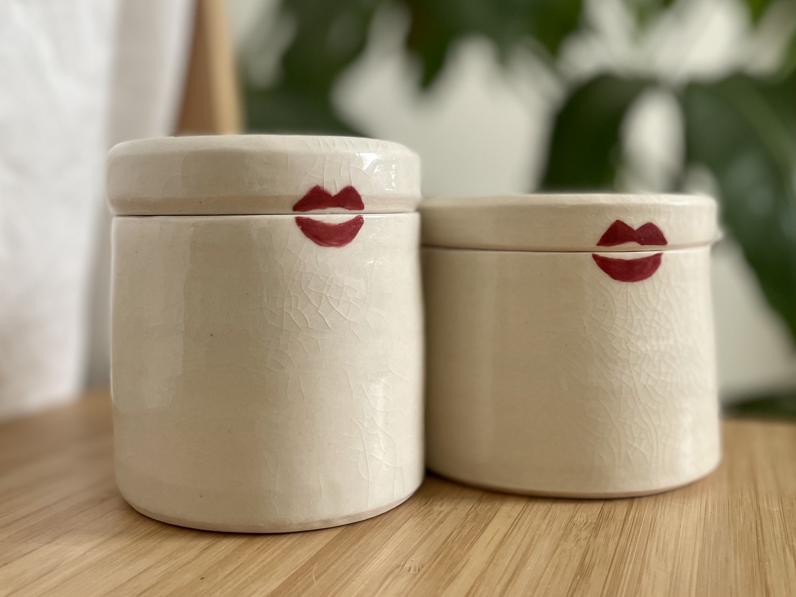 A Handmade Porcelain Stash Box, Ceramic Box, Ceramic Jar With a Lid ...