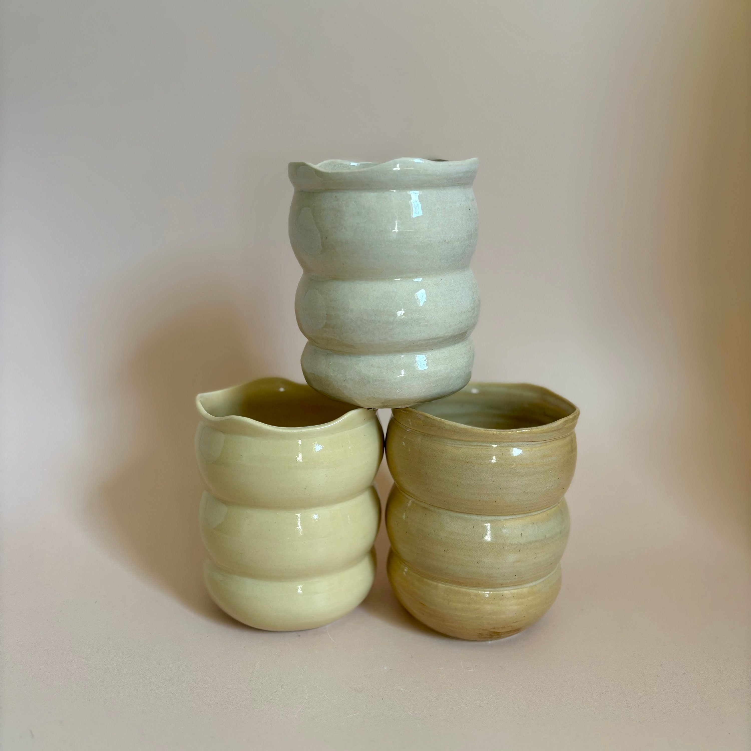 Handmade Ceramic Bubble Cup, Bubble Tumbler, Espresso Cup, Earthy ...