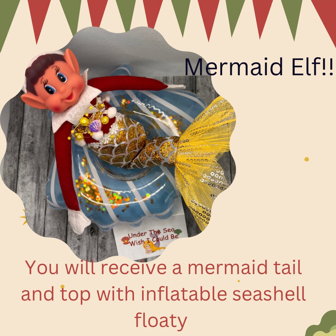 Mermaid Elf, Elf Prop, Elf Fun, Elf Scene, Elf Shenanigans, Elf Kit, 24 ...