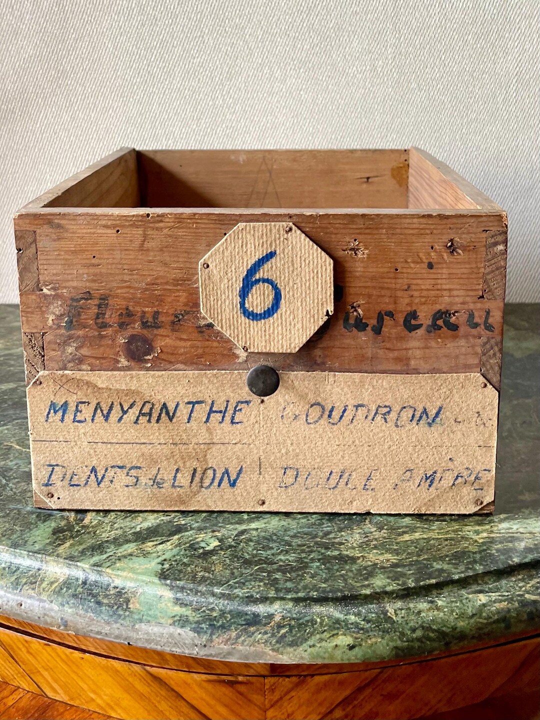 Old Distressed Wooden Drawer Crate Industrial Wood Box Ready for ...