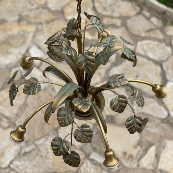 French Tole Chandelier - Etsy