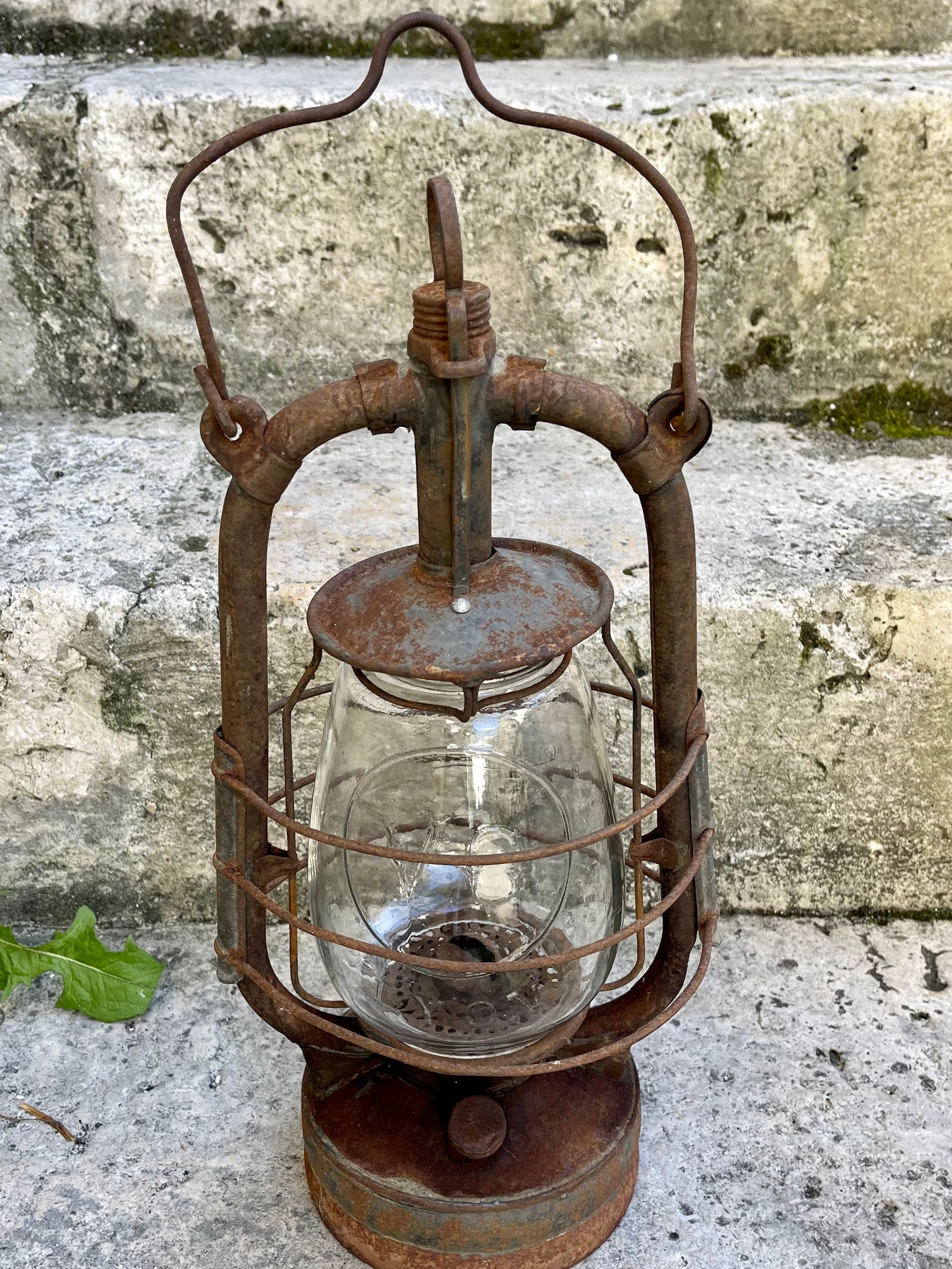 Vintage French Hurricane Lantern Storm Lantern / Shabby Chic / French ...