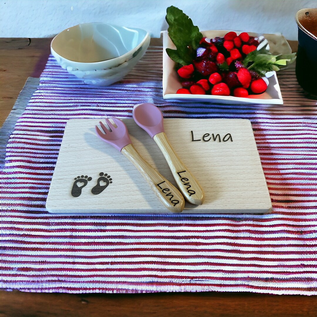 Children's Cutlery & Boards Personalized Fork Spoon With Engraving ...