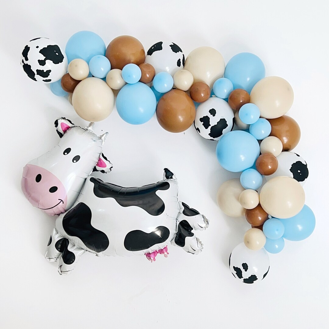 Cowboy Balloon Garland Holy Cow I'm One First Rodeo - Etsy