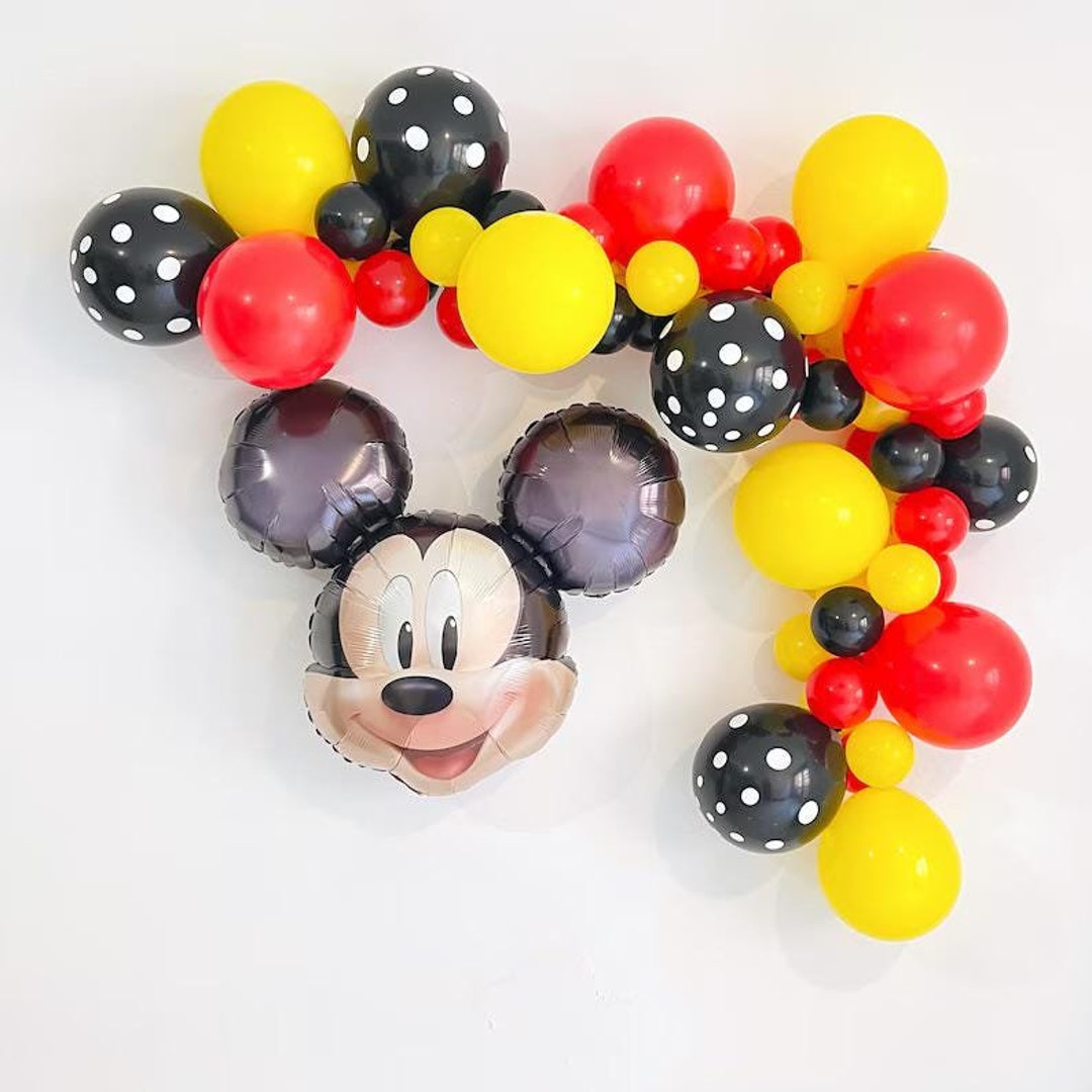 Licensed Mickey Mouse Balloon Garland, Mickey Mouse Birthday Decor ...