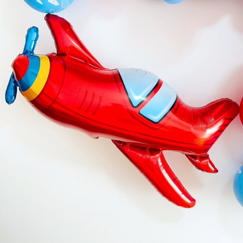 Airplane Balloon Garland, Airplane Themed Birthday, Time Flies First ...