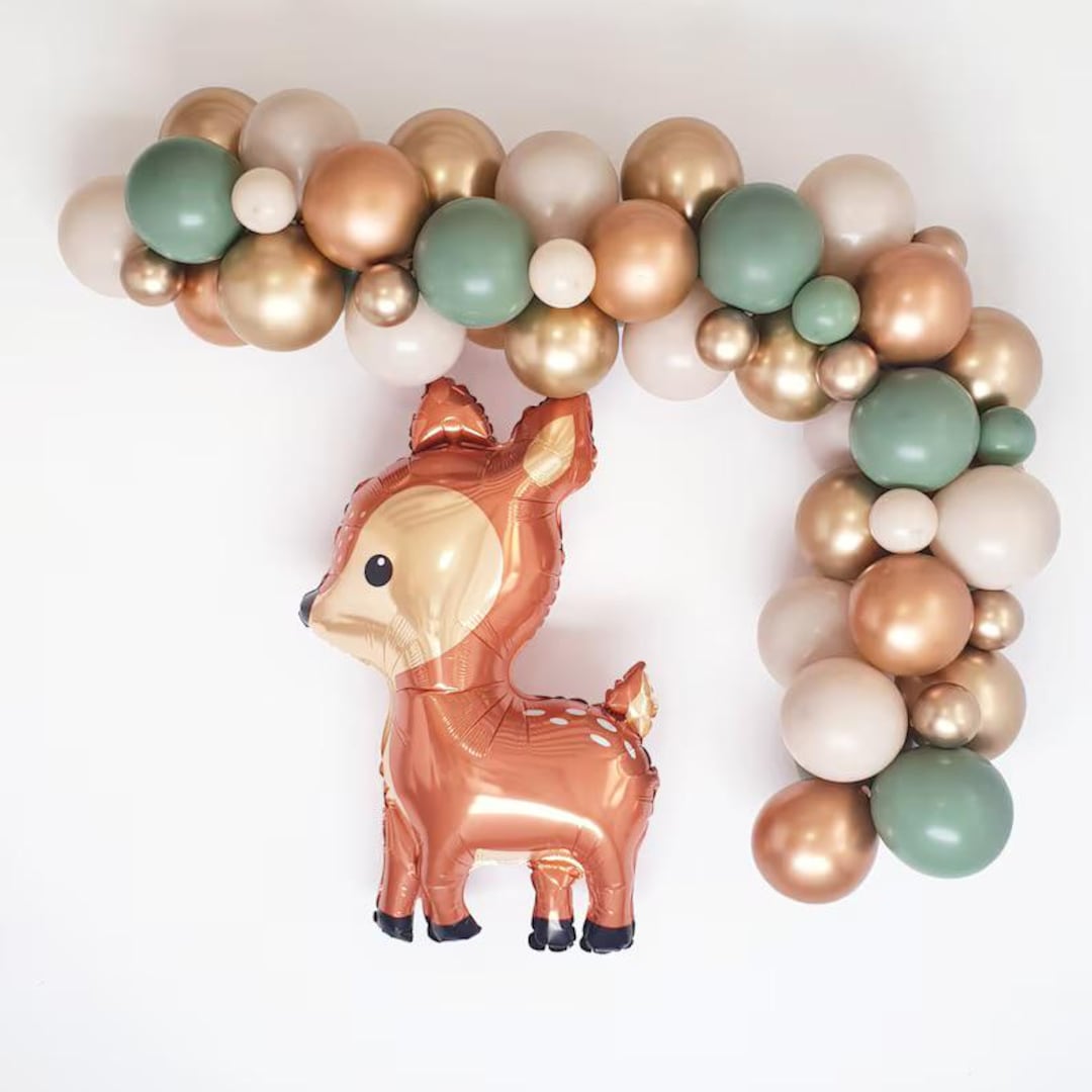 Deer Balloon Garland, Woodland Balloon Garland, Forest Friends Birthday ...