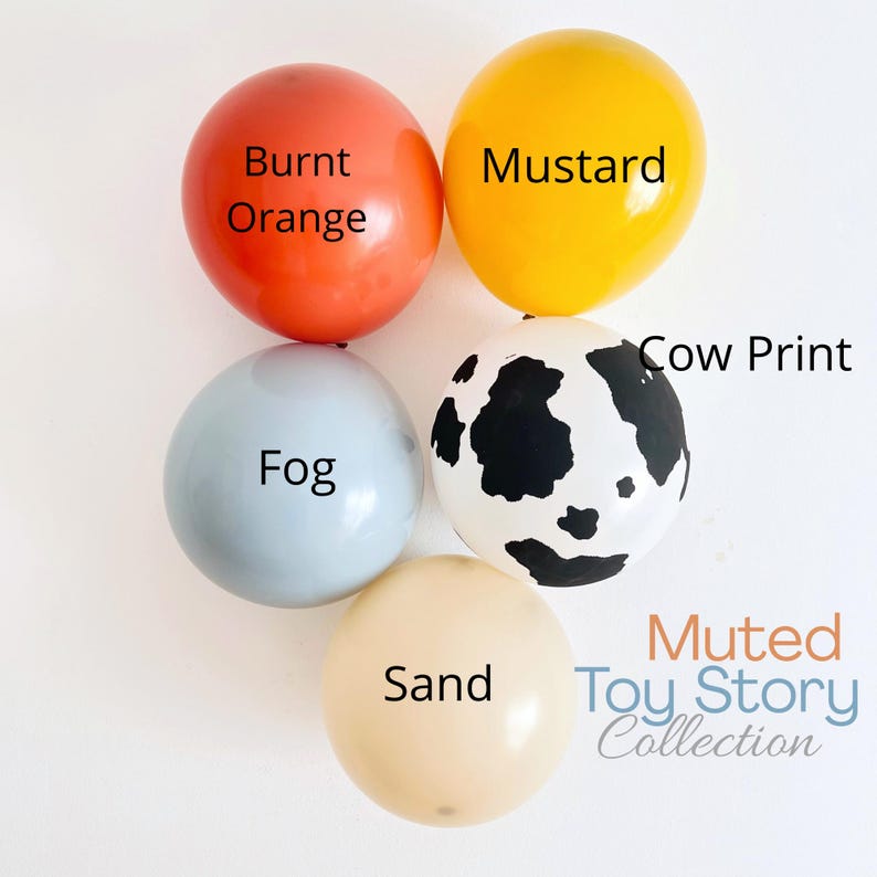 Muted Toy Story Balloon Garland: Cowboy Kids Party Decor, First Rodeo ...