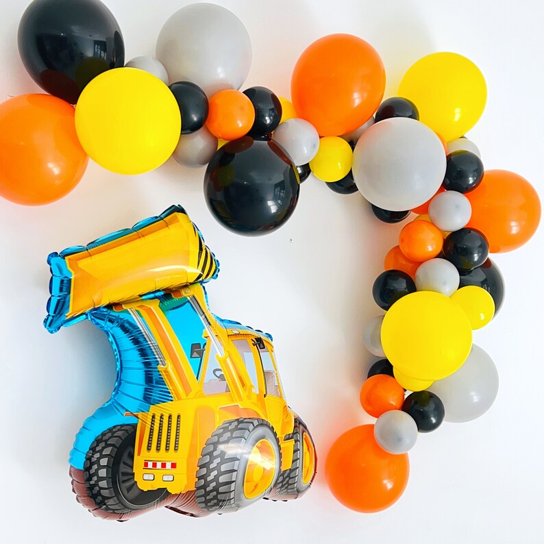 Construction Balloon Garland Construction Birthday - Etsy
