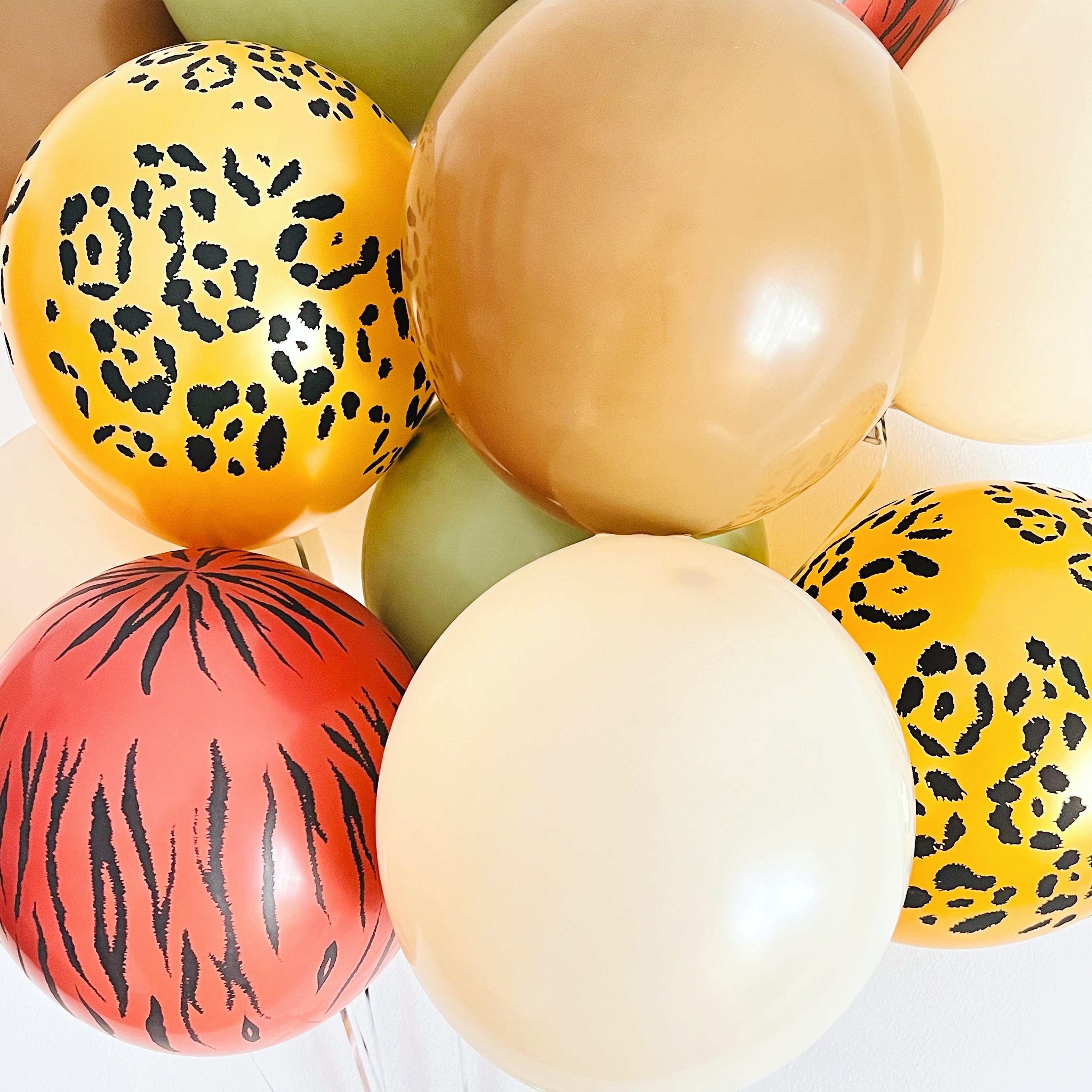 Safari Balloon Bouquet, Safari Birthday Decorations, Wild One Birthday ...