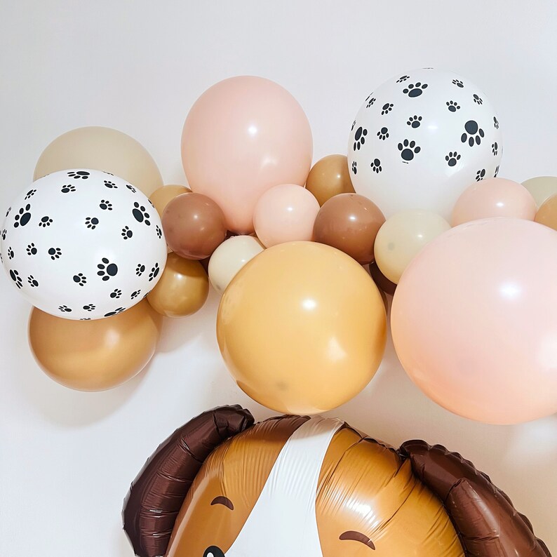 Puppy Balloon Garland, Puppy Birthday Decorations, Puppy Themed ...