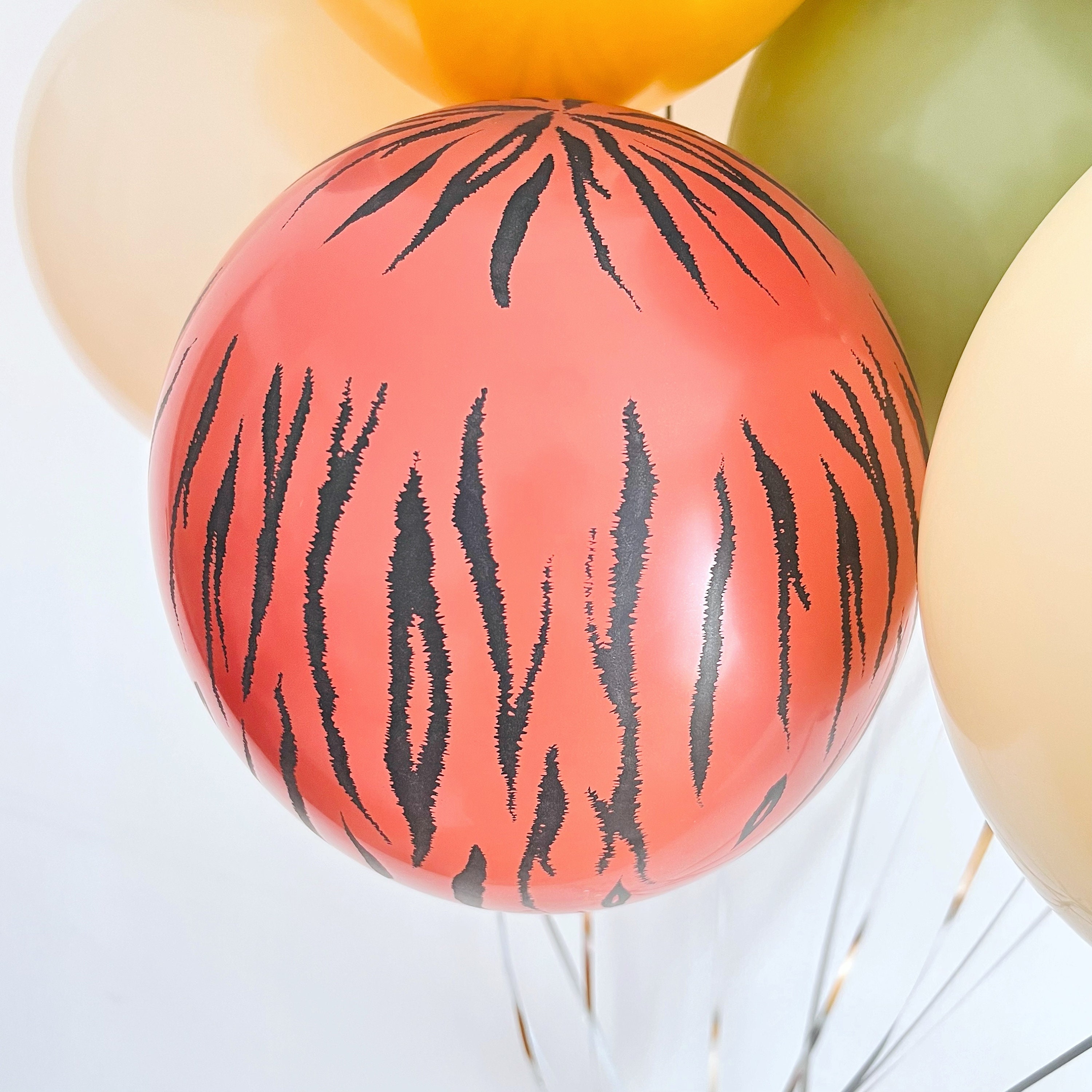 Safari Balloon Bouquet, Safari Birthday Decorations, Wild One Birthday ...