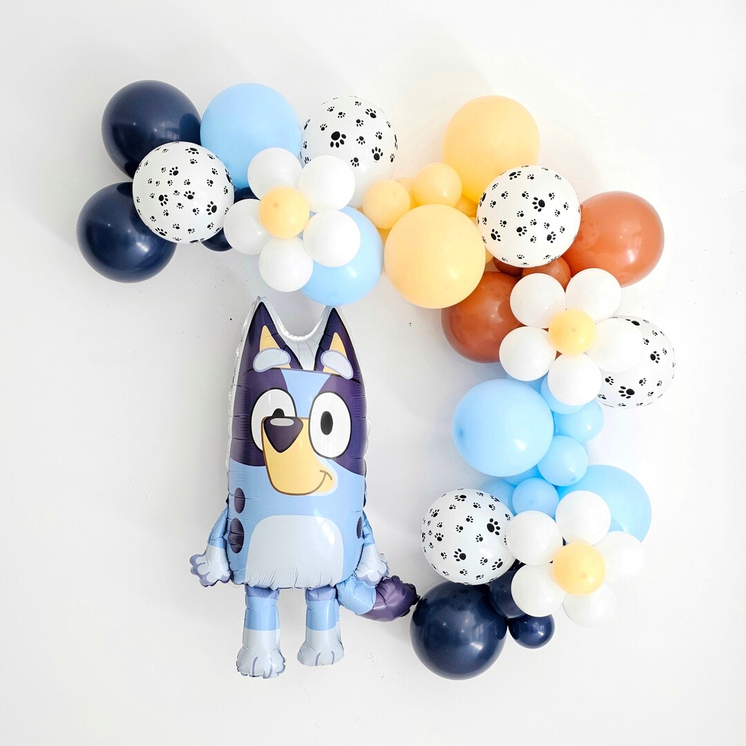 Bluey Balloon Garland, Bluey Birthday Decorations, Bluey Balloon Arch ...