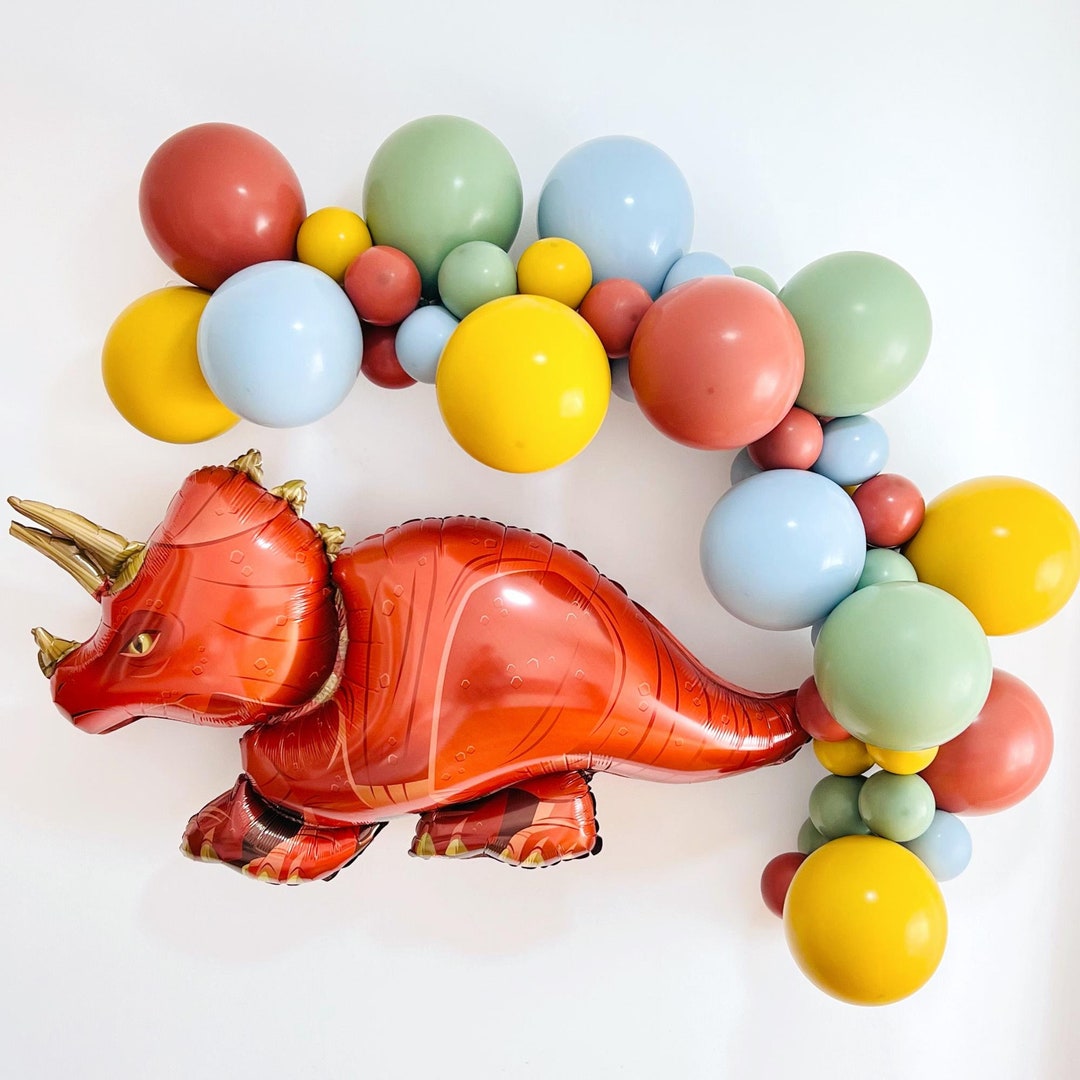 Dinosaur Balloon Garland, Dinosaur Birthday Decorations, Dinosaur ...