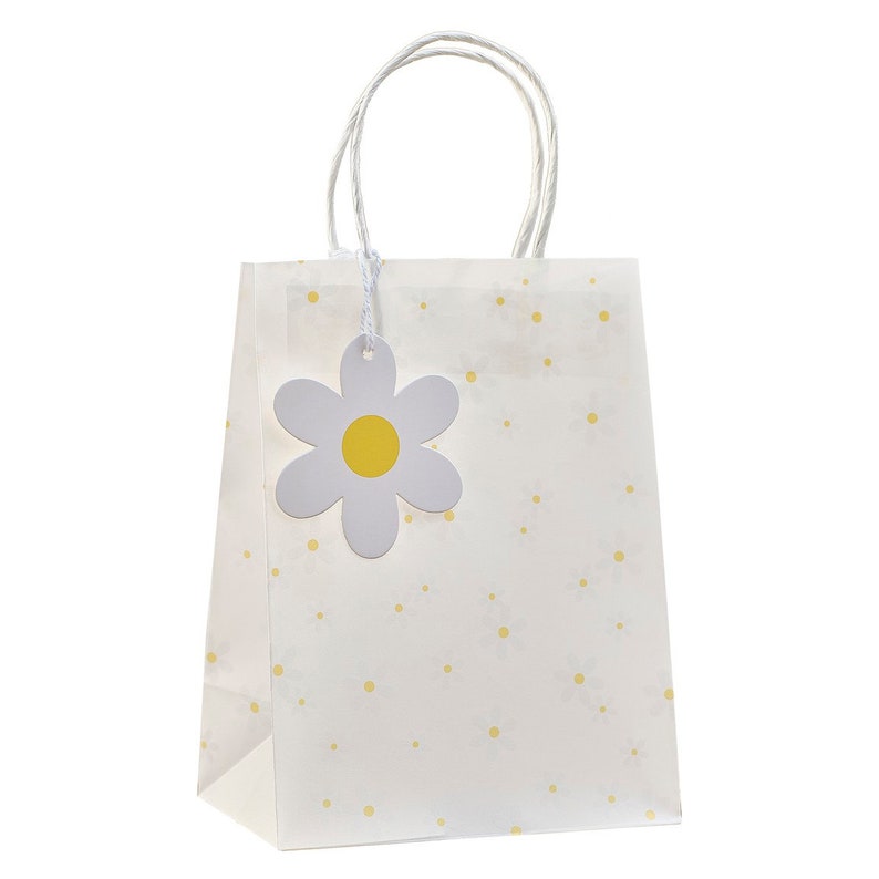 Daisy Print Party Bags, Daisy Birthday Decorations, Daisy First ...