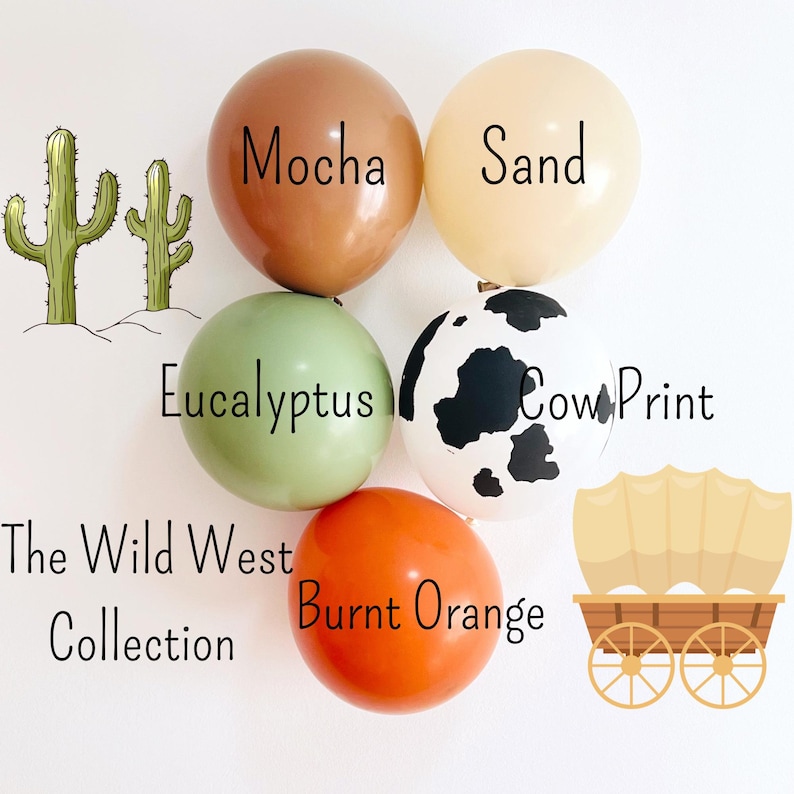 Wild West Balloon Garland: Cowboy Birthday Party Decorations - Etsy