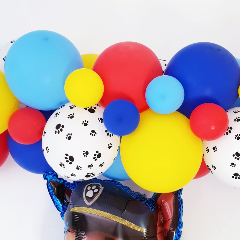 Paw Patrol Balloon Garland Paw Patrol Birthday Decorations - Etsy Singapore