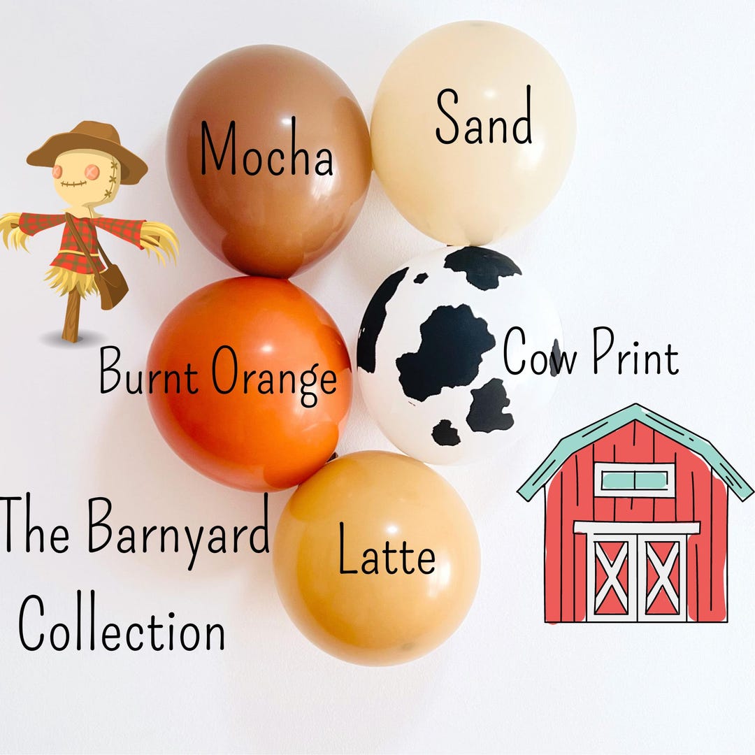 Barnyard Balloon Garland, Barnyard Balloons, Barnyard Birthday ...