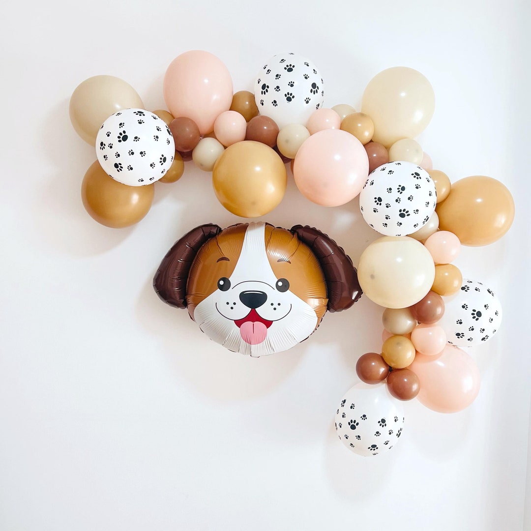 Puppy Balloon Garland, Puppy Birthday Decorations, Puppy Themed ...
