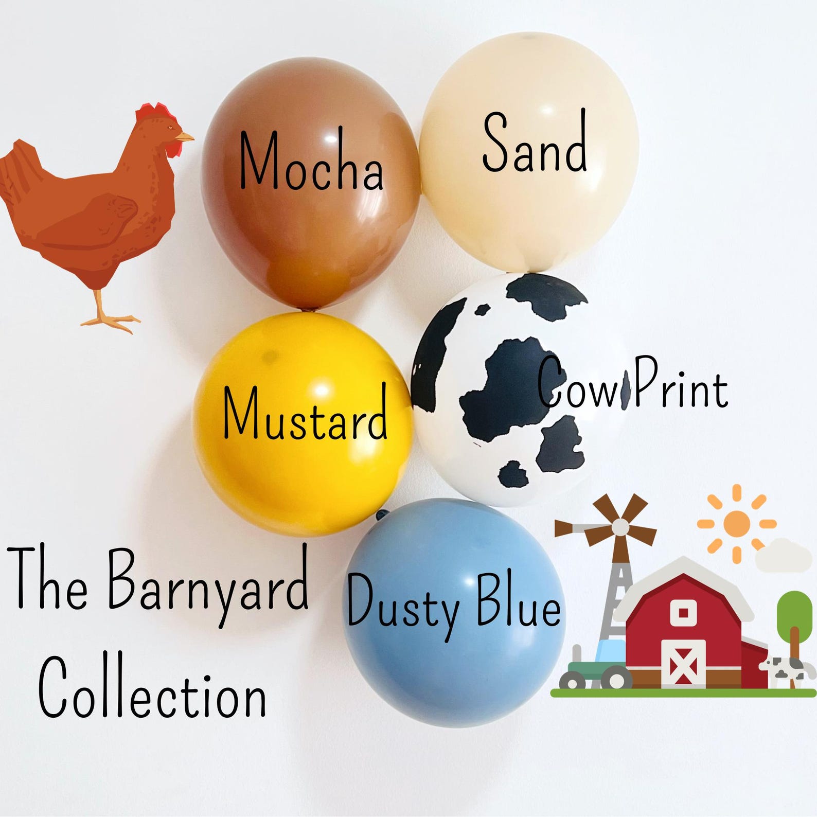 Barnyard Balloon Garland, Barnyard Balloons, Barnyard Birthday ...