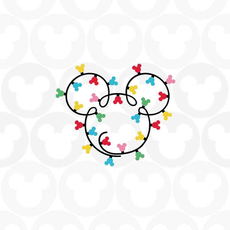 Christmas Lights, Mickey Mouse, Ears Head Light, Holiday String Lights ...