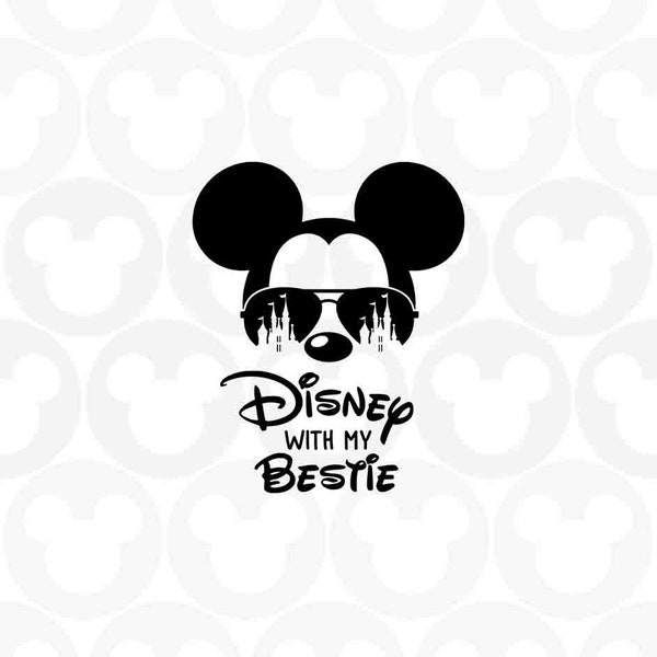 Mickey Mouse Bestie Svg - Etsy