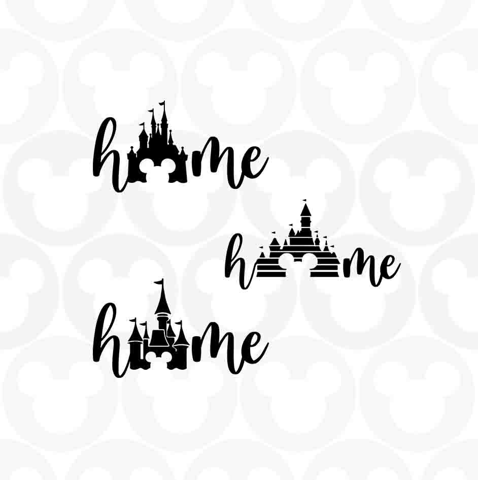 Home, Castle, Mickey Mouse, Svg Png Formats, Instant Download ...