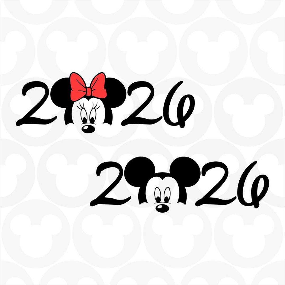 2026, Mickey Minnie Mouse, Disney, Svg Png Formats, Instant Download ...