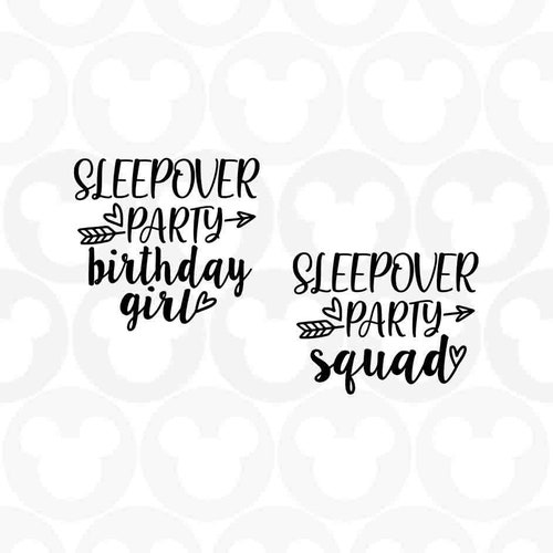 Sleepover Squad SVG Slumber Party PNG for Girls Birthday - Etsy
