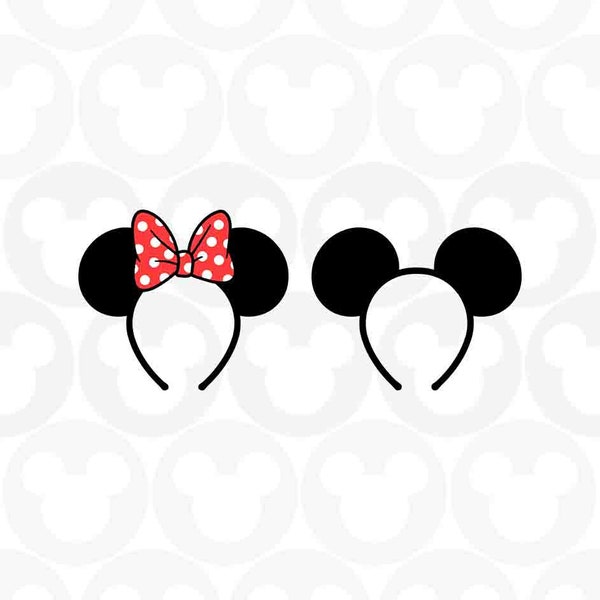 Mickey Mouse Headband Ears Svg - Etsy