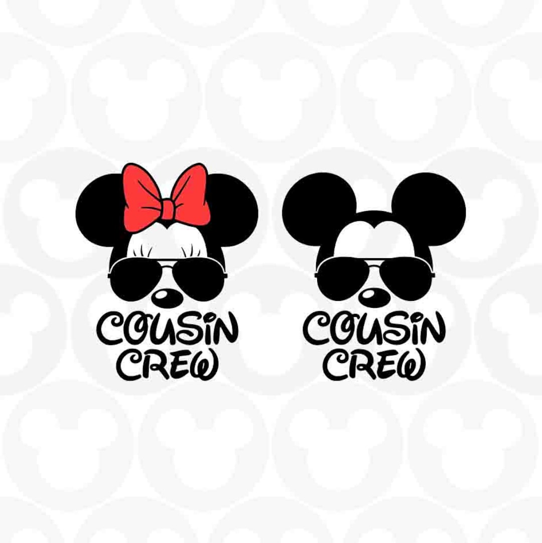 Cousin Crew, Mickey Minnie Mouse, Family, Head Ears Bow Polkadot ...