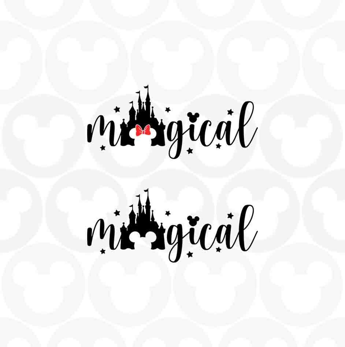 Magical Castle Mickey Minnie Mouse Castle Head Ears Bow - Etsy