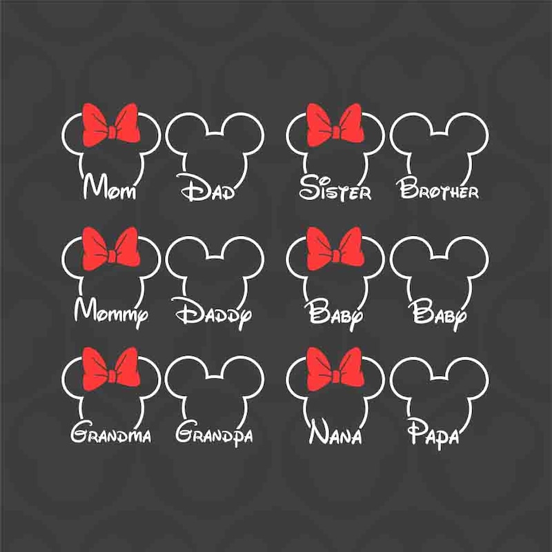 Mickey Dad Svg - Etsy