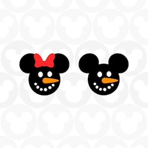 Snowman, Christmas, Snowmen, Mickey Minnie Mouse, Svg Png Formats ...