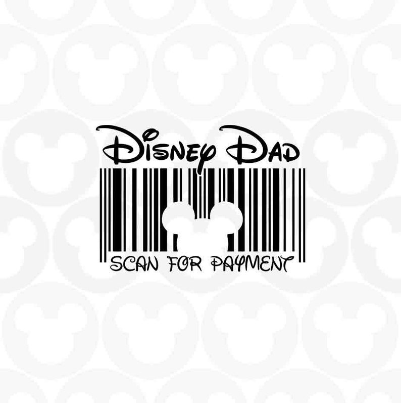 Dad, Scan for Payment, Mickey Mouse, Trip, Family Vacation, Ears Head ...