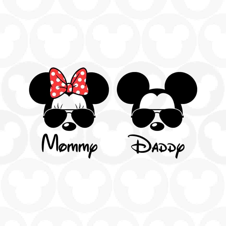 Mickey Mouse Oren Silhouet Cameo