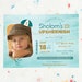 Upsherin Invitation, Personalized Photo Upshernish Invite, Blue and ...