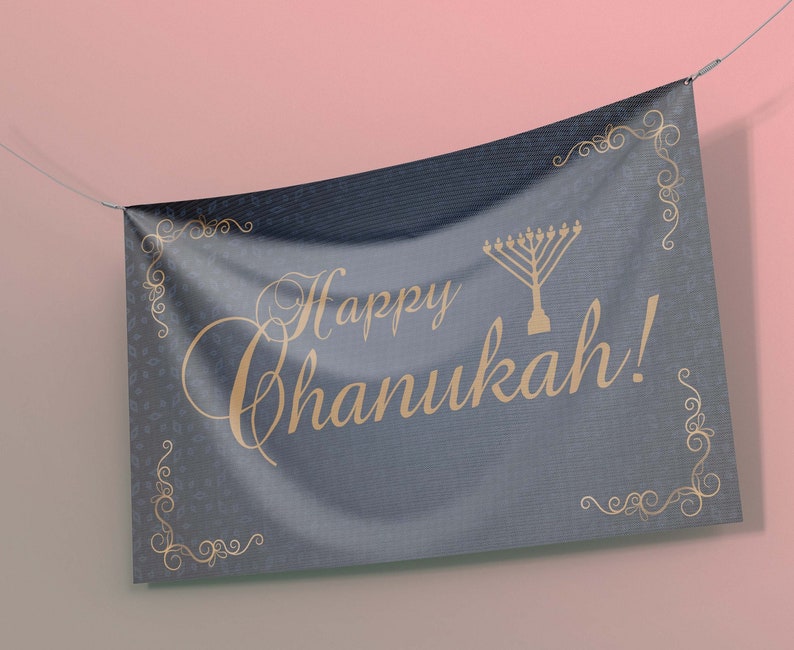 Printable Chanukah Banner, Happy Chanukah, 11x17, Digital Download - Etsy