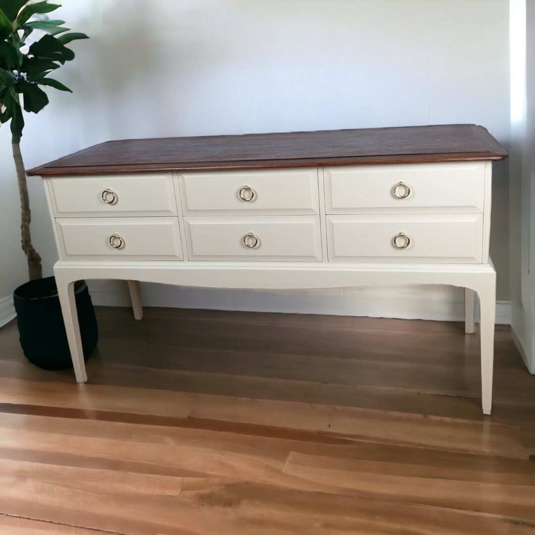 Upcycled Stag Minstrel Sideboard: Painted Vintage Console Table - Etsy